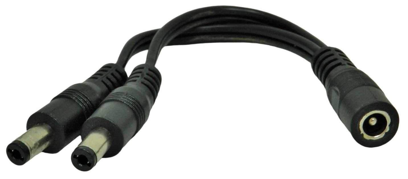 DC Power 2 Male Plug To 1 Female Jack Cable Splitter @ 2.1 x 5.5mm | AC ...