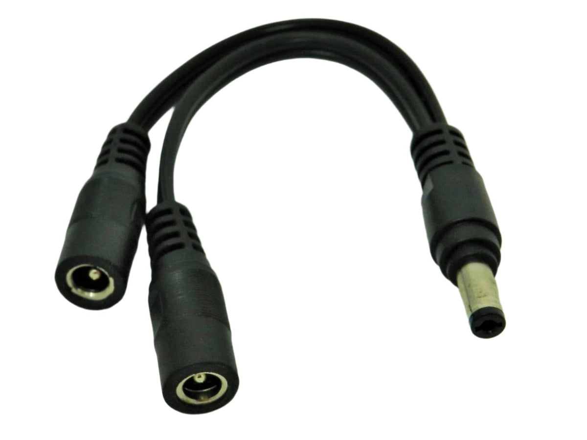 DC Power 1 Male Plug To 2 Female Jack Cable Splitter @ 2.1 x 5.5mm | AC ...