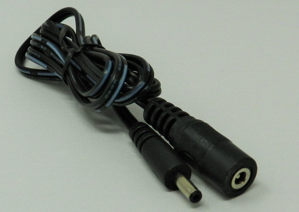 3ft 1.35mm x 3.5mm DC Power Extension Cable, 20 AWG BLACK | AC-DC ...