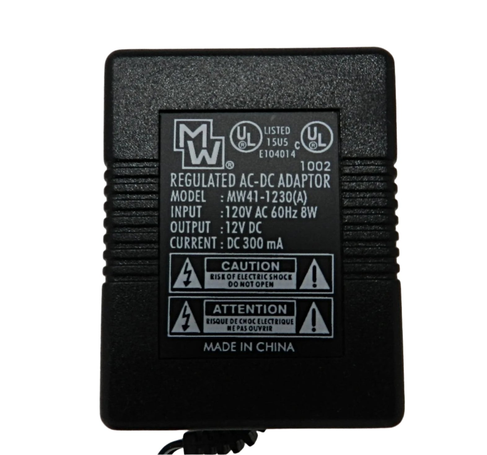 AC-DC Linear Regulated Power Supply 12V DC @ 300mA; 2.1 x 5.5mm ...