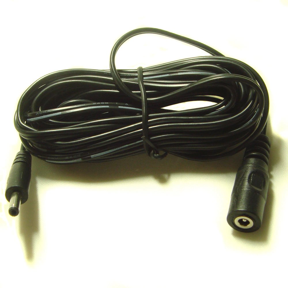 12ft 1.35mm x 3.5mm DC Power Extension Cable, 20 AWG | AC-DC PowerShack