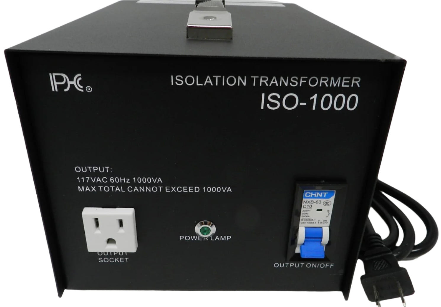 1000VA Isolation Transformer, 117VAC to 117VAC