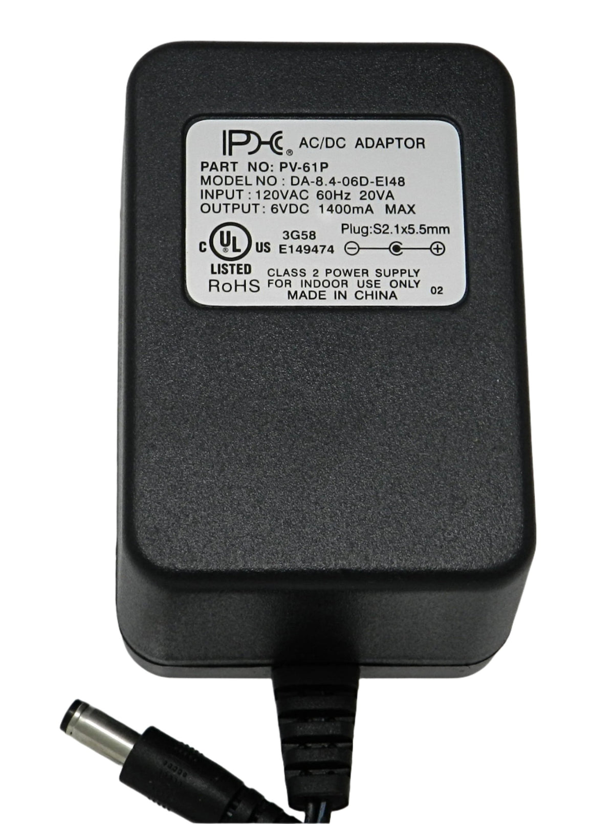 Ac Dc Linear Power Supply 6v Dc 1400ma 2 1 X 5 5mm Center