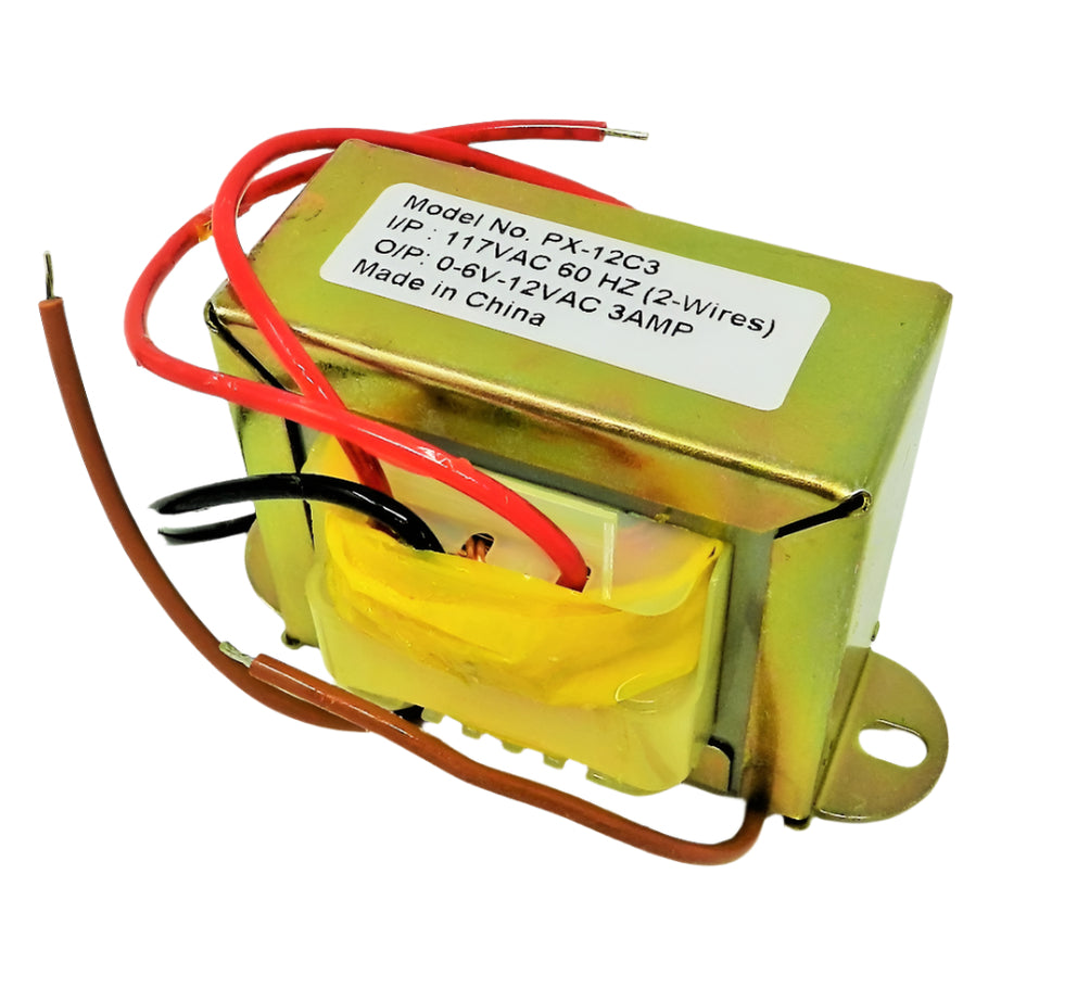 12VCT 12V, 6V Transformer 0-6V-12V CT @ 3A 117VAC to 12VAC or 6VAC | AC ...